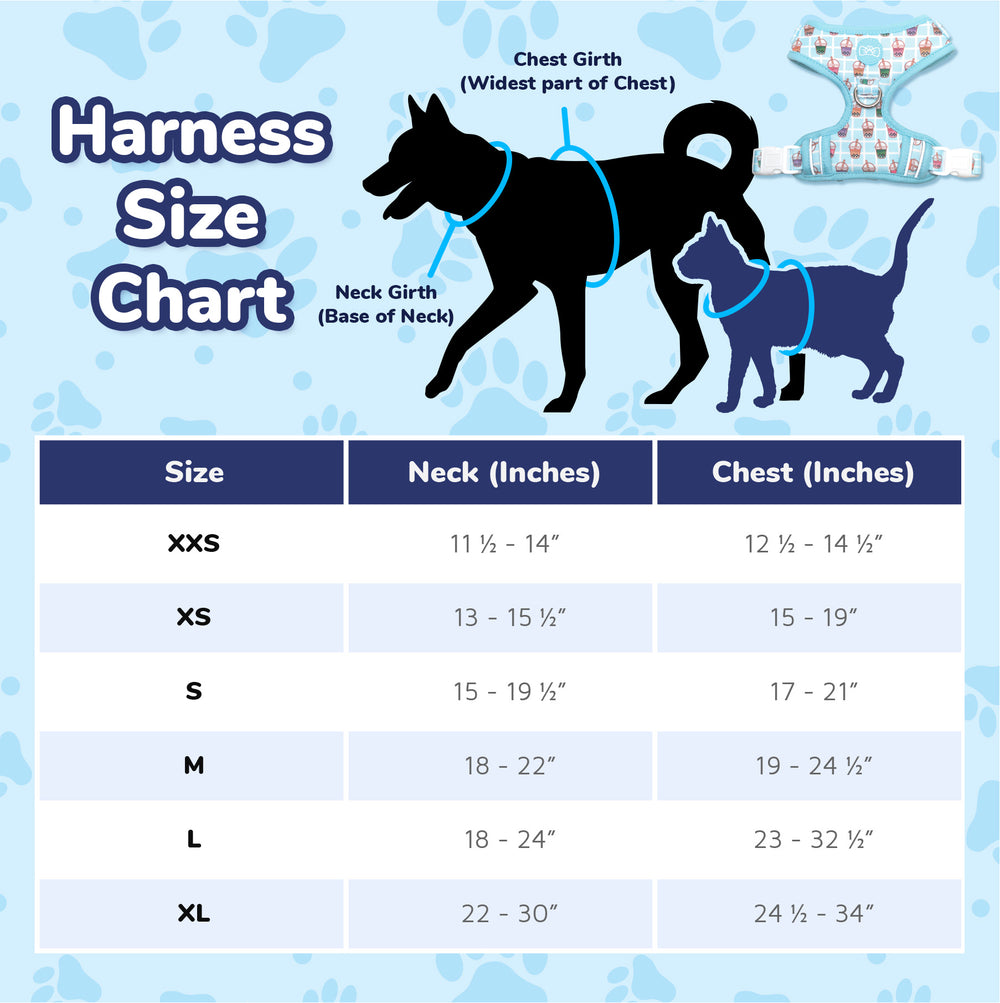 Harness Size Charts » Pawsonify